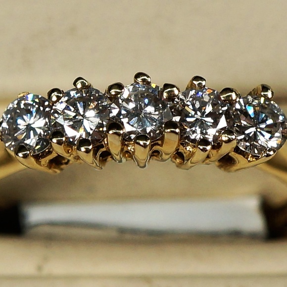 Jewelry | 14ky Gold 5 Stone Diamond Ring | Poshmark